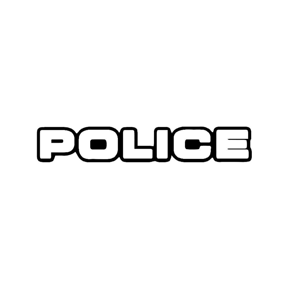Amazon.com - Police Sticker Decal Notebook Car Laptop 8" (Color ...