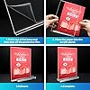 Amazon.com: Acrylic Sign Holder 8.5x11, 8Pack Clear TableTop Sign ...