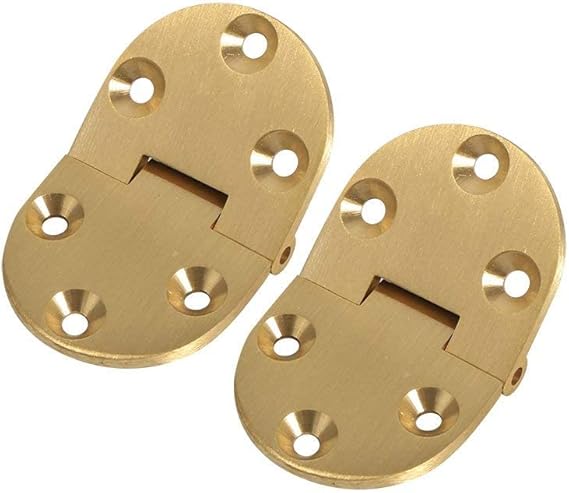 2Pcs Butler Tray Hinge, Brass Desk Drawer Hinges, 2-1/2"x1-1/2 with ...