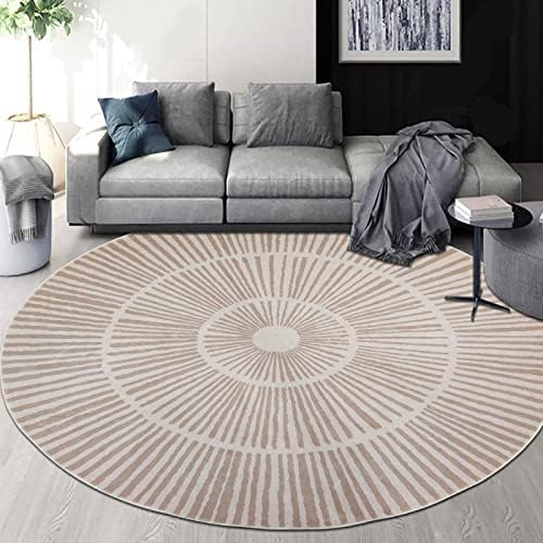 Amazon.com: Lacomfy Modern Area Rug 6Ft Round Contemporary Abstract Rug ...