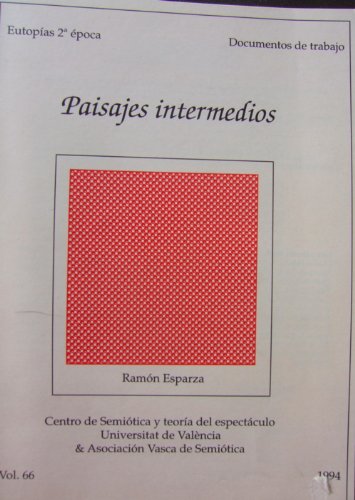 Amazon.com: Paisajes intermedios (Eutopias 2a epoca, Documentos de ...