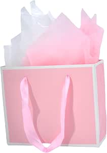 Amazon.com: JUNESHE Small Gift Bags with Handles & Tissue Paper,4 Pack ...