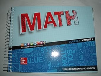 GLENCOE MATH 2016 COURSE 1 TE VOLUME 1: CARTER, CARTER: 9780076679652 ...
