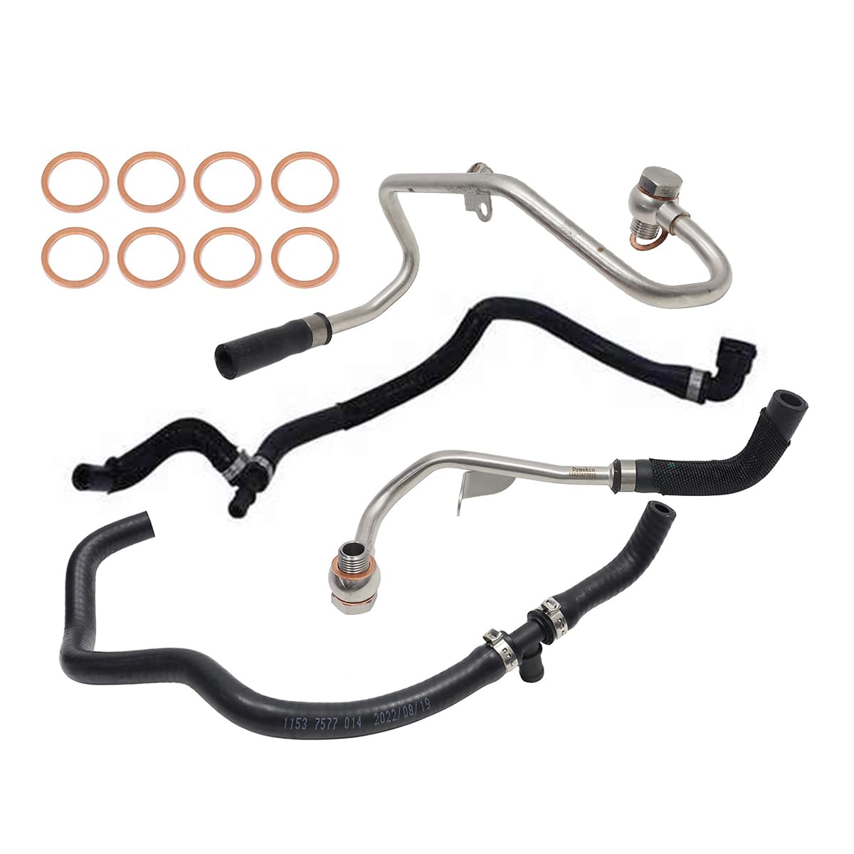 Amazon.com: MUNIK Turbo Coolant Hose Line Radiator hose kit 2008-2018 ...