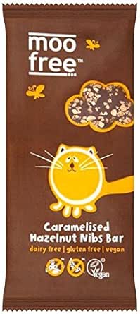 Amazon.com: Moo Free Caramelised Hazelnut Nibs Bar - 100g : Grocery ...