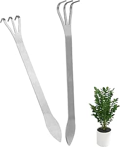 Amazon.com: ZLXHDL Garden Rake,Small Garden Rake,Stainless Steel 3 ...