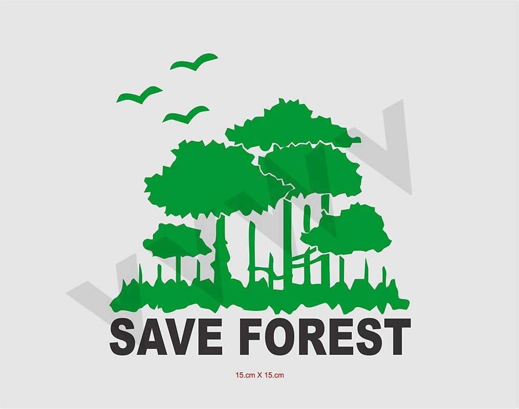 VVWV Save Forest Stickers and Decals Exterior for Mahindra Thar Gypsy ...