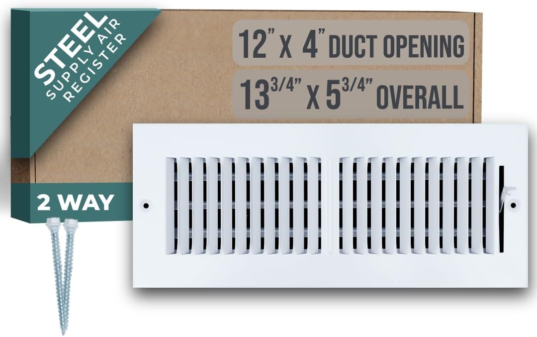 Amazon.com: Sierra Grates 4" x 12" Premium 2 Way Air Flow Wall and ...