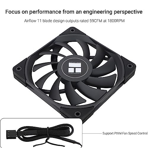 Thermalright C12015B cpu fan computer case fan quiet 4pin PWM PC fan ...