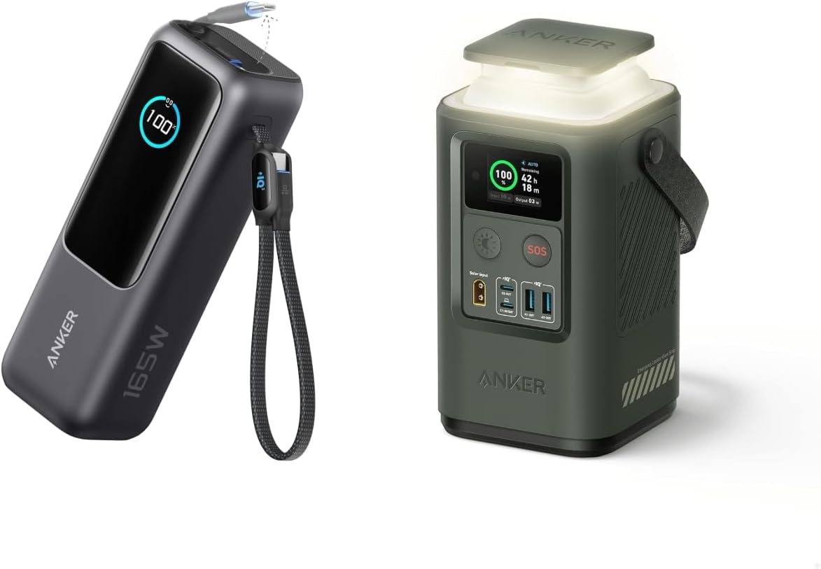 Amazon.com: Anker Power Bank 25K 165W with Built-in USB-C and ...