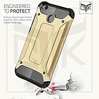 TheGiftKart Special Edition Neo-Hybrid Dual Layer Armor Back Cover (Metallic Golden) for Redmi 4 ...