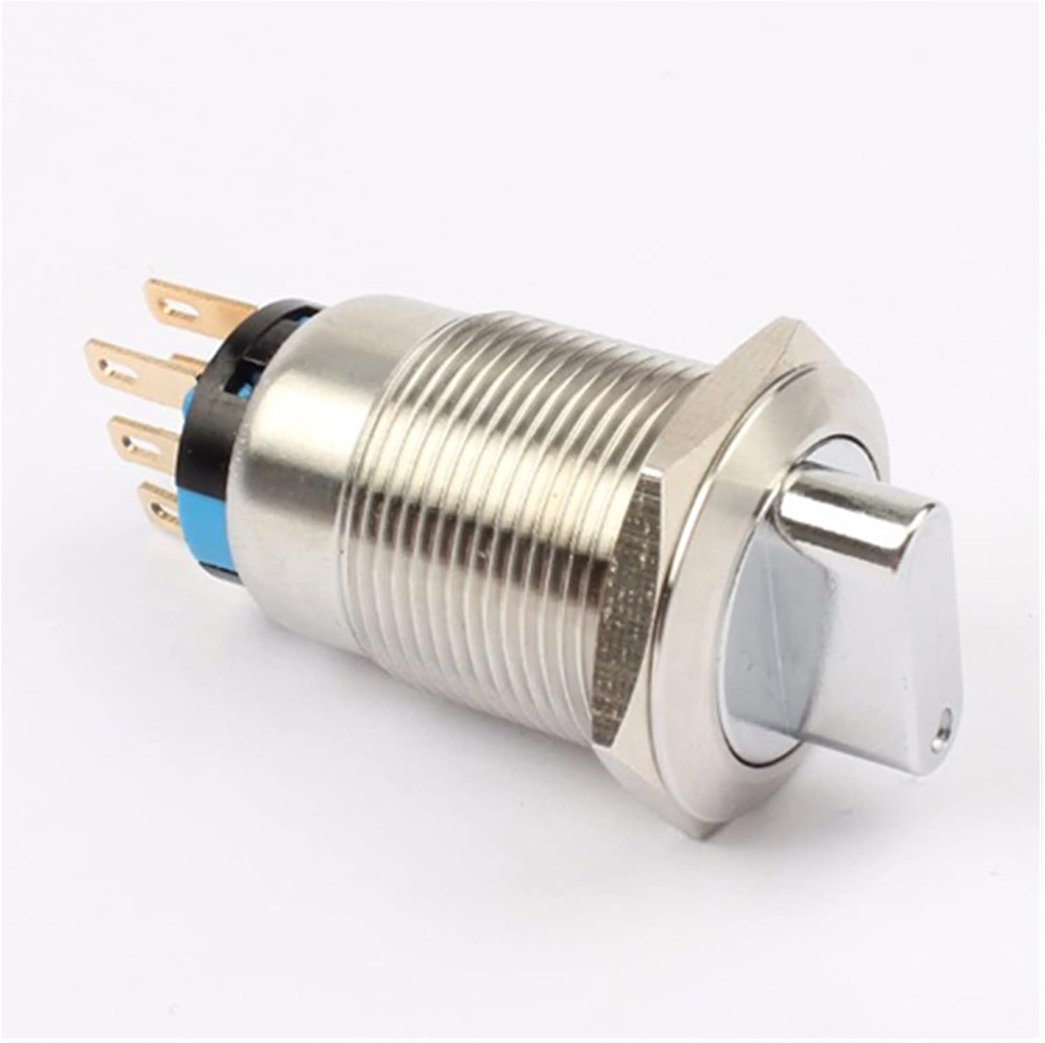 Amazon.com: DoUBLeHero Rotary Switch 1pcs 19mm Metal Rotary Push Button ...