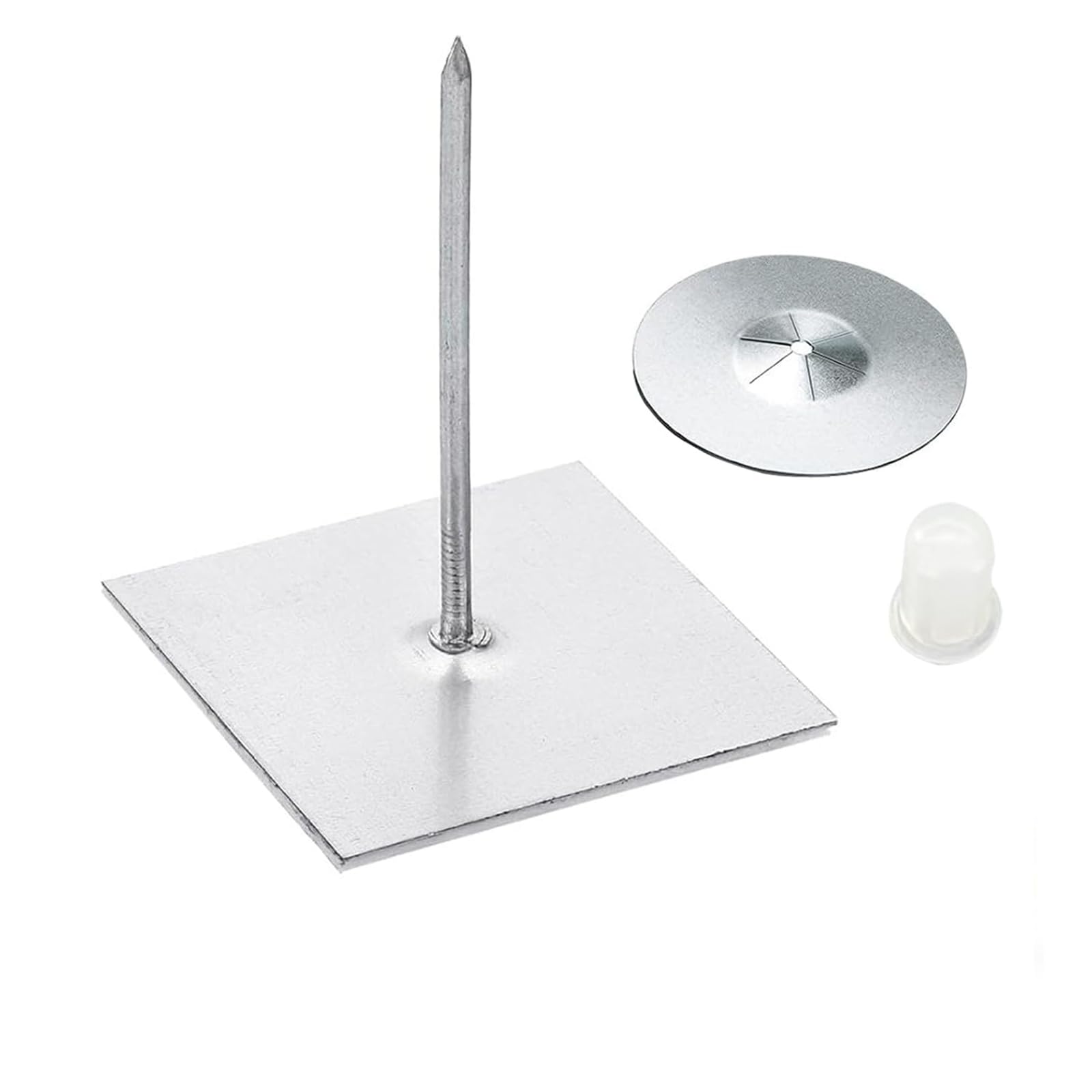 100 Set 2inch Stick Insulation Pins,1.5 Inch Self Locking Washers Round ...