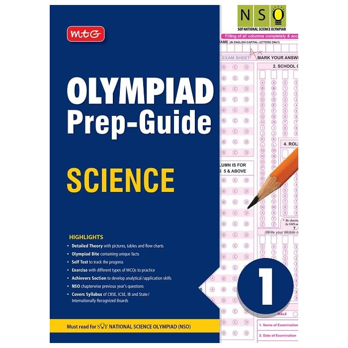 Buy Olympiad Prep-Guide Science Class - 1, NSO Chapterwise Previous ...