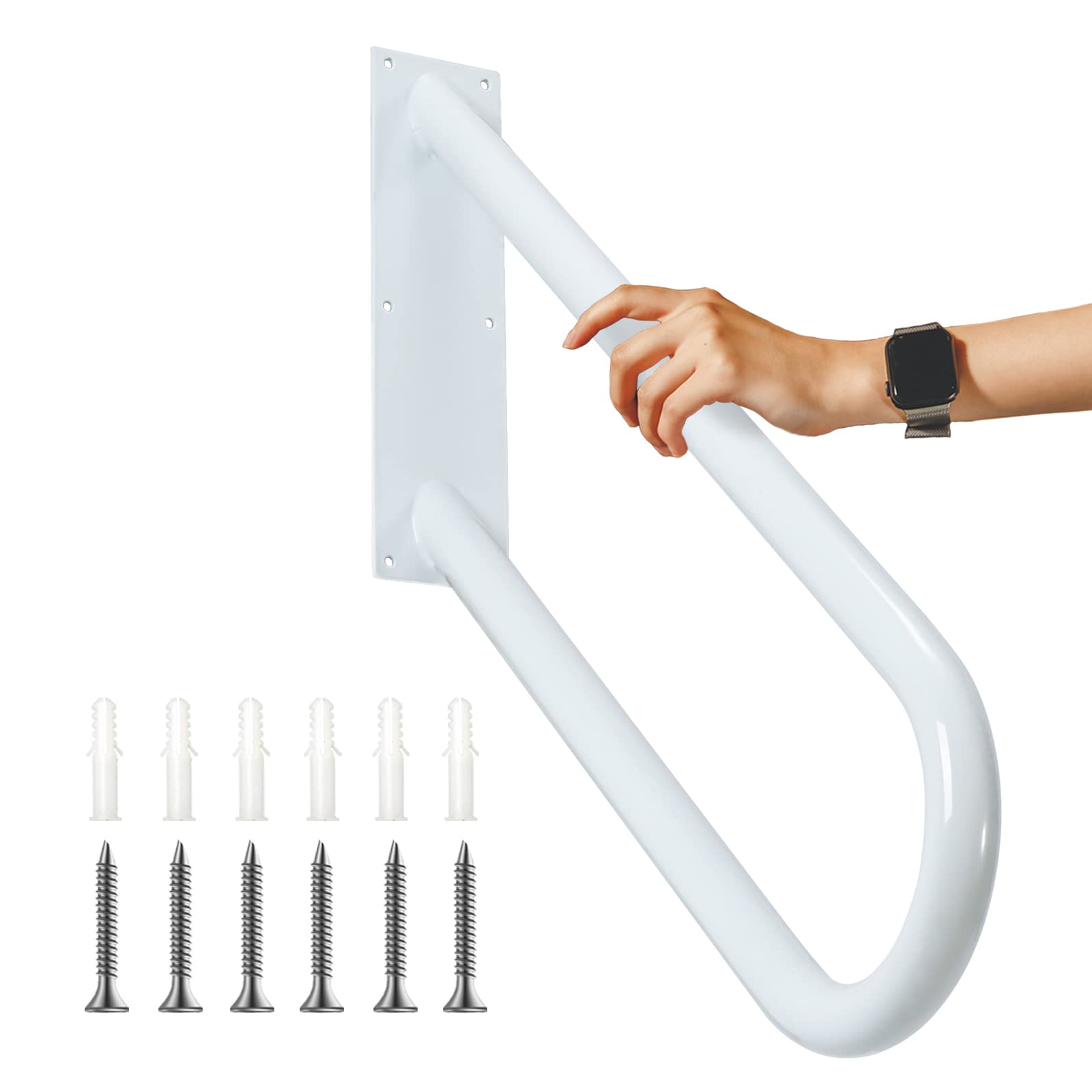 Handrail for 1-3 Step Stairs, Wall Mount handrails for Outdoor Steps ...