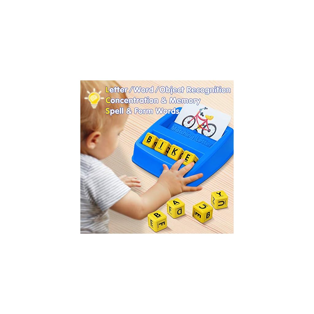 NARRIO Educational Toys for 3 4 5 Year Old Boys Gift, Matching Letter ...