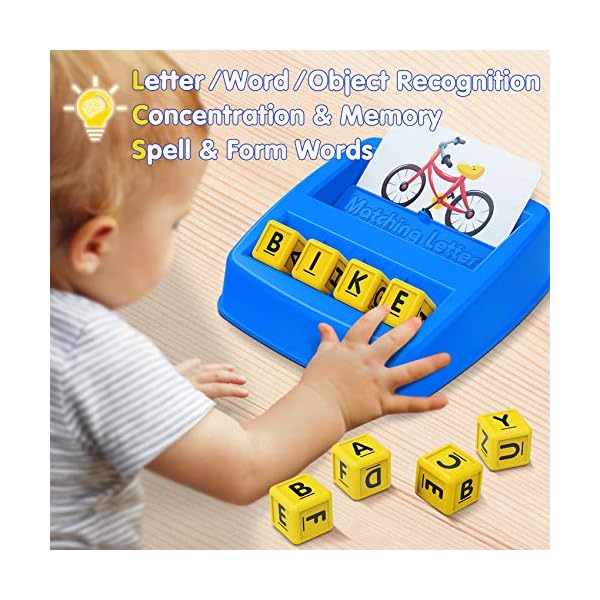 NARRIO Educational Toys for 3 4 5 Year Old Boys Gift, Matching Letter ...