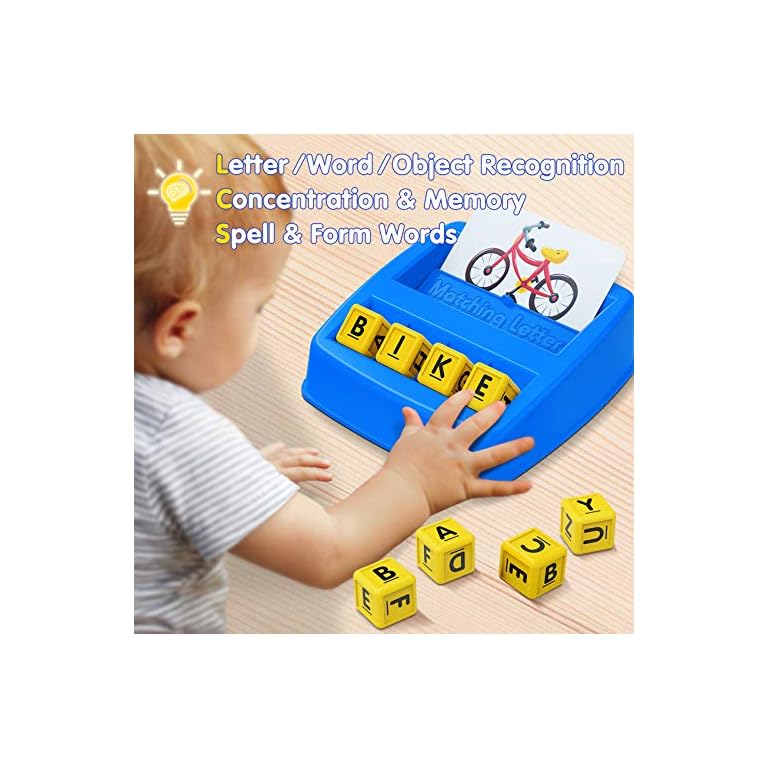 NARRIO Educational Toys for 3 4 5 Year Old Boys Gift, Matching Letter ...