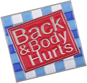 Amazon.com: Back and Body Hurts Enamel Brooches Pins Kawaii Lapel ...