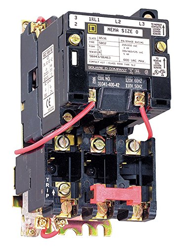 1- SQUARE D 8536SBO2V02S 8536SBO2S SIZE 0 120V AC 5HP 18A MOTOR STARTER ...