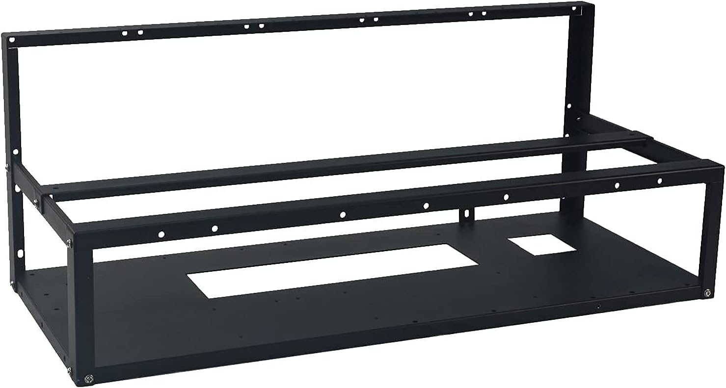 Amazon.com: 12 GPU Mining Rig Frame, Steel Open Air Miner Rig Case ...