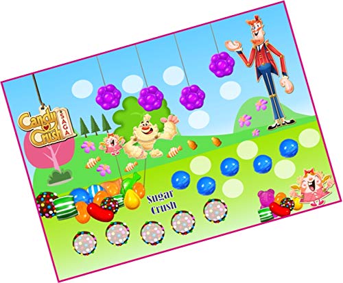 PartyStuff Candy Crush Theme Tambola Housie Tickets - Candy Crush ...