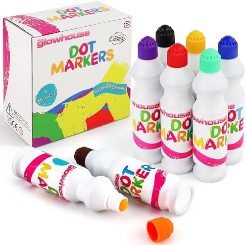 Shuttle Art Bingo Dabbers, 15 Colours Washable Dot Markers for Kids ...