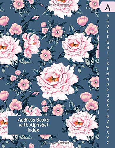 Address Books with Alphabet Index: Large Tabbed Address Book - Birthday ...