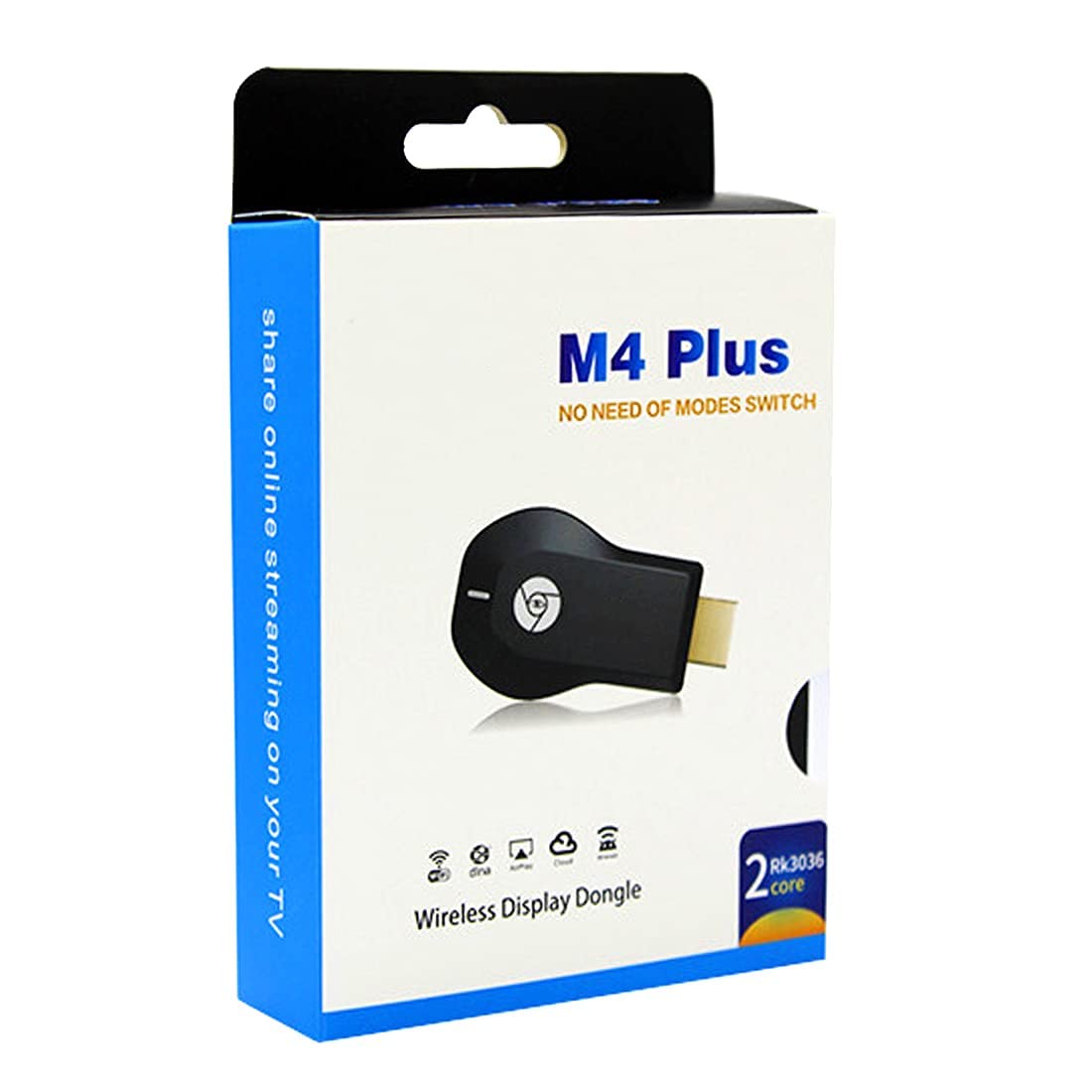 Buy M4 Plus WiFi Wireless Display 4K Cast HDMI Dongle for LED TV Screen ...