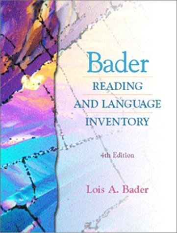 Bader Reading and Language Inventory and Readers Passages Pkg. (4th ...