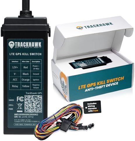 Amazon.com: Trackhawk 4G LTE GPS Tracker - GPS Tracker for Vehicles ...