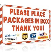 Amazon.com: ALKB 8"x12" Rust-Free Aluminum Package Delivery Sign for ...