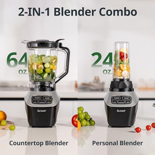Larinest Professional 1200W Blender for Kitchen, Countertop Blender ...