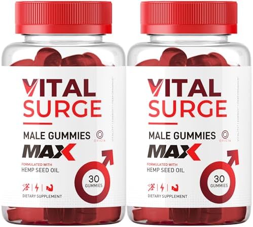 Amazon.com: (2 Pack) Vital Surge Max Gummies, Vital Surge Gummies for ...