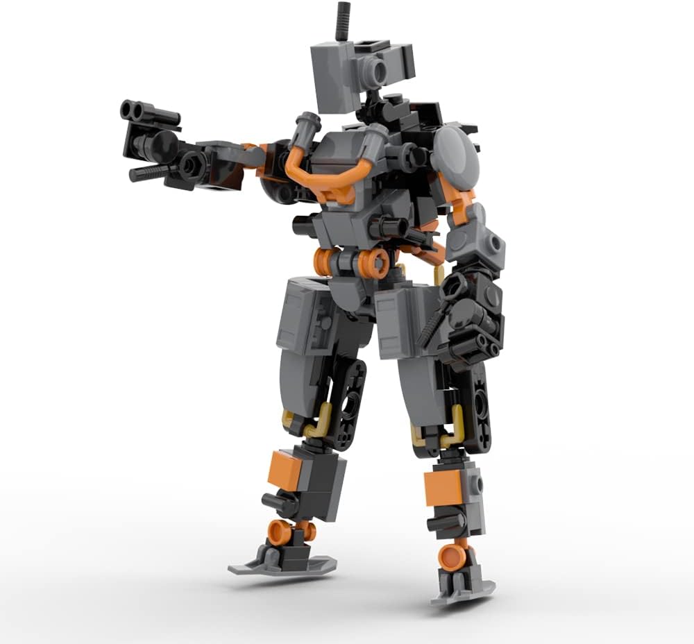 Amazon.com: Mini-Mecha Orange Robot Building Kit,Rapid Response Suit ...