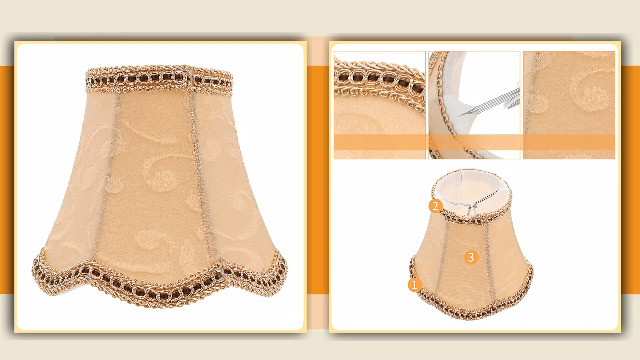 Watch Small Vintage Lamp Shade Cloth Lampshade Clip On Fitter for ...