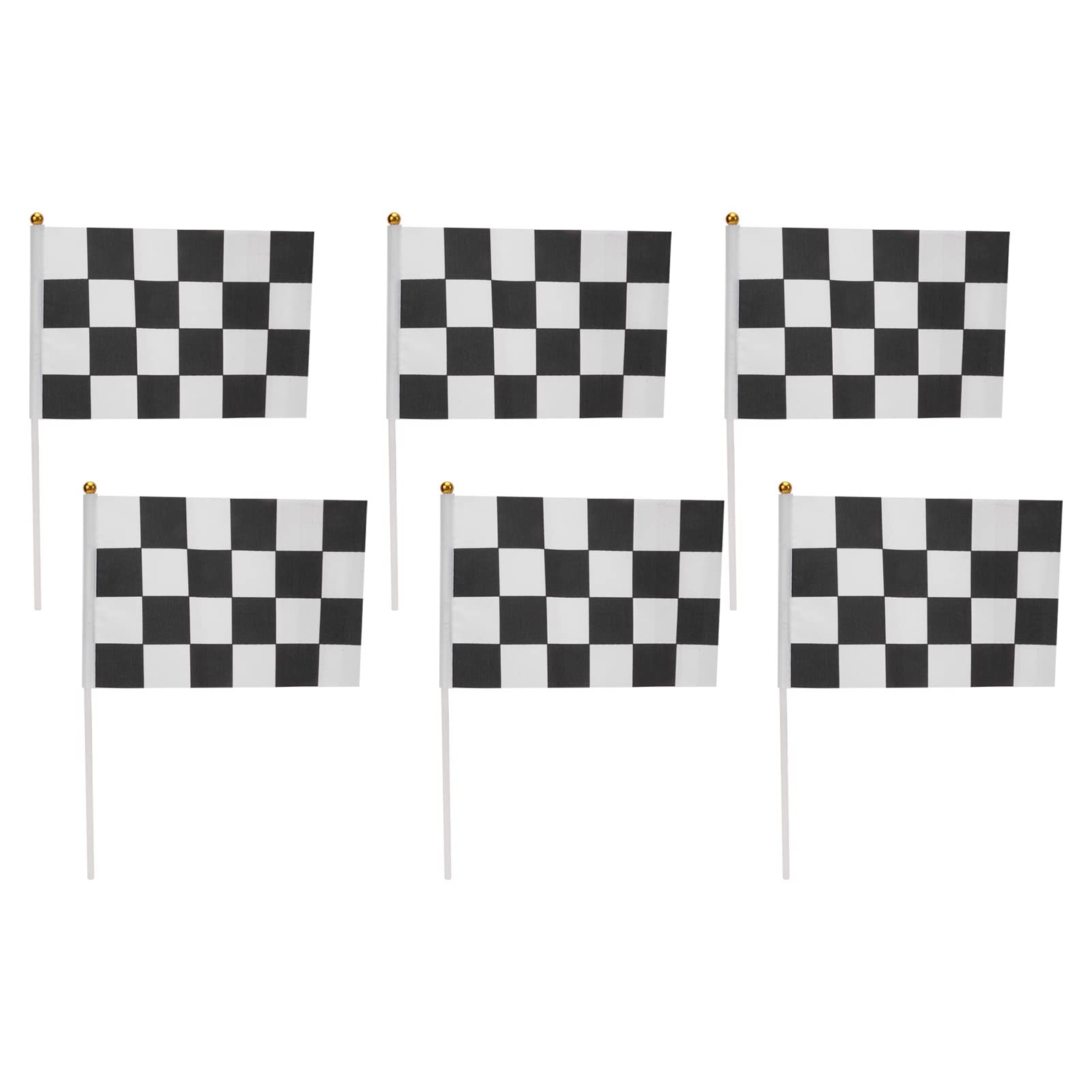 Printable Race Car Flags 30PCS Race Car Cake Toppers Checkered Flag