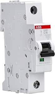 Abb Miniature Circuit Breakers Mcb | Sh201 Series 6Ka Single Pole Breaker | Made In Germany (16A ...