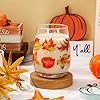 Amazon.com | Whaline 2Pcs Fall Stemless Wine Glasses 17oz Watercolor ...