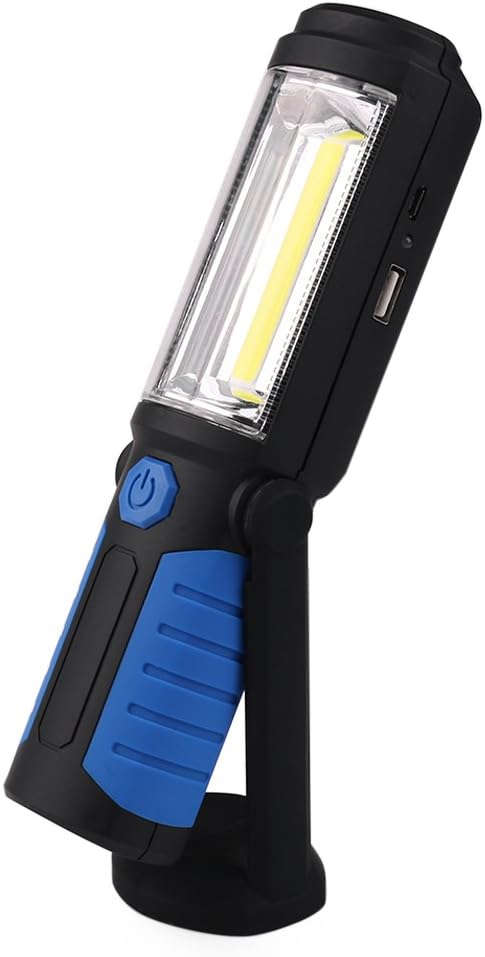 LED Work Light With Magnetic Base Rechargeable Handheld Flashlight LED ...