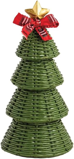 Amazon.com: Mud Pie Christmas Medium Resin Christmas Tree Sitter : Home ...