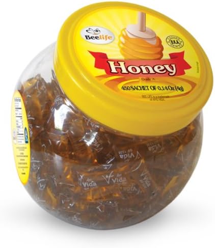 Amazon.com : Beelife 100% Pure Raw and Unfiltered Honey Packets ...