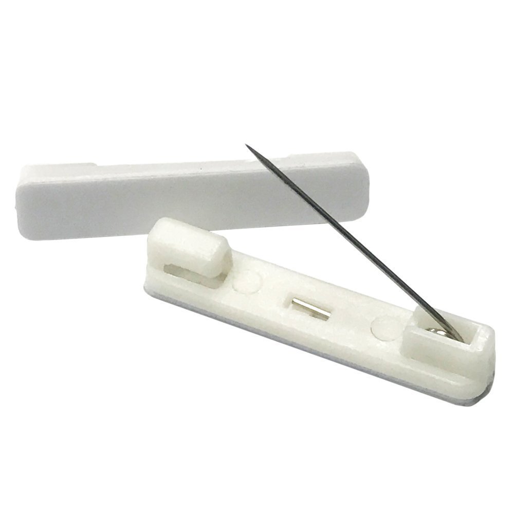 White Safety Pin Bar w/Adhesive ID Badge Crafts (1000 pcs) : Amazon.in ...