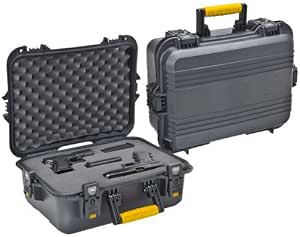 Amazon.com : Plano AW Large Pistol Case w/deluxe latches-Black ...