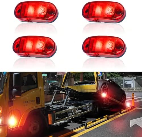Amazon.com: 4Pcs 2.5Inch Diode Trailer Side Marker Light, Oval Led ...