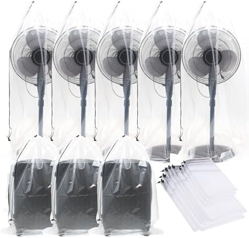 Amazon.com: 8 Pack Extra Large Clear Drawstring Plastic Bags, 2 Sizes ...