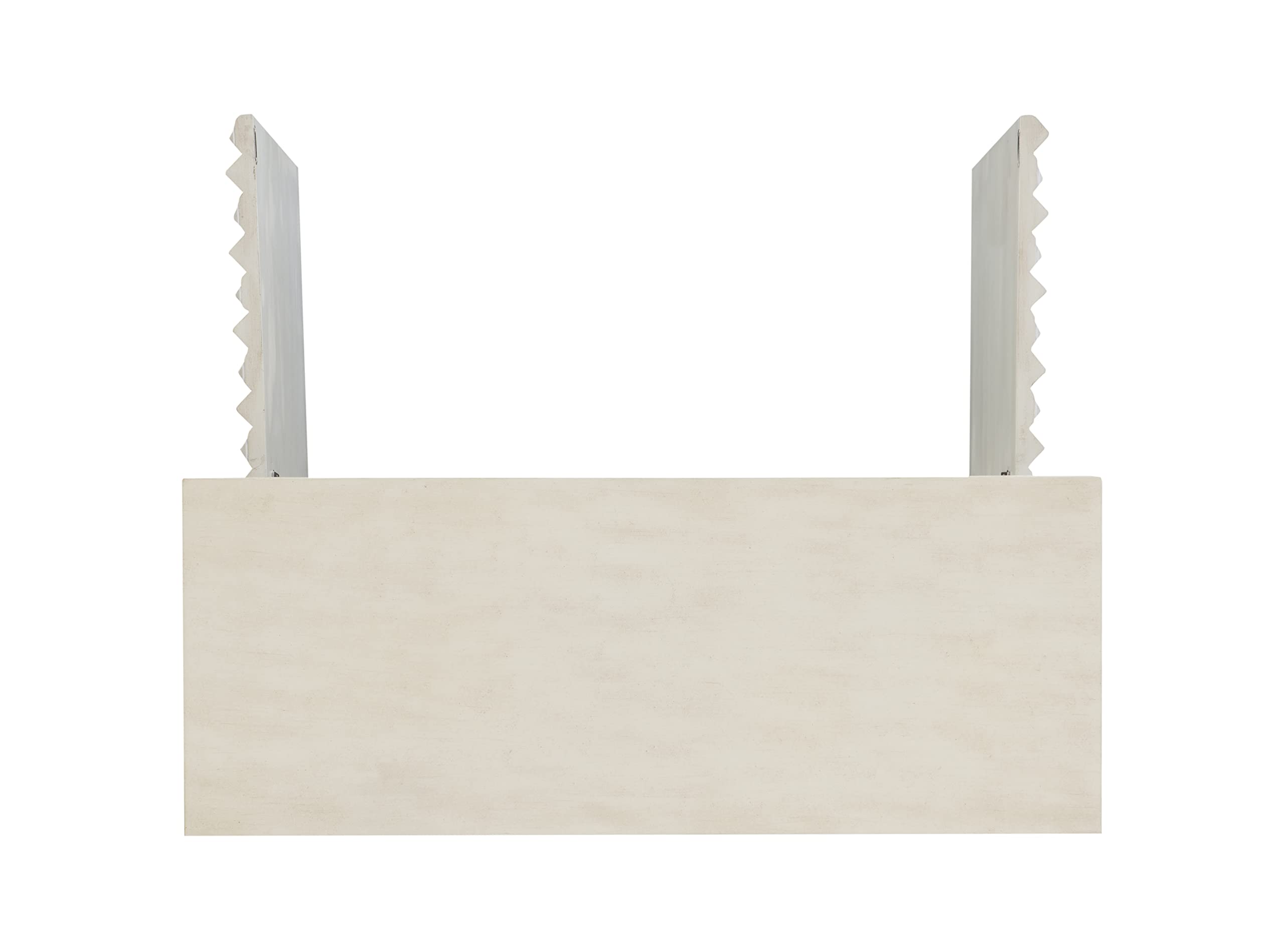 Powell Cream Two Shelves Tanner 3D Carved Cabinet