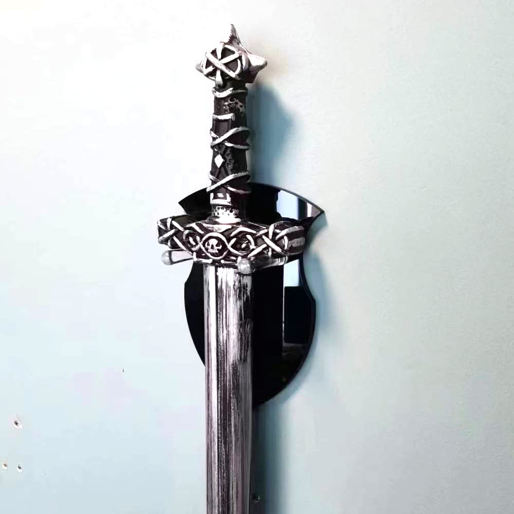 Snapklik.com : Sword Plaque -Medieval Sword Display Plaque-Black Sword ...