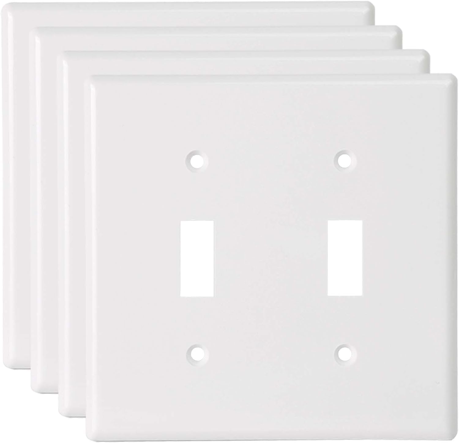 Toggle Light Switch Cover Double Switch Plate Covers 2-Gang Decorative ...