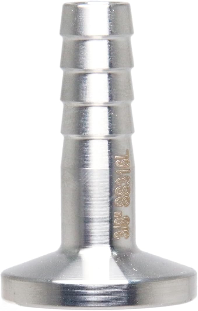 Amazon.com: QMINOX 3/8" Tri Clamp Hose Barbed Adapter SS316L with ...
